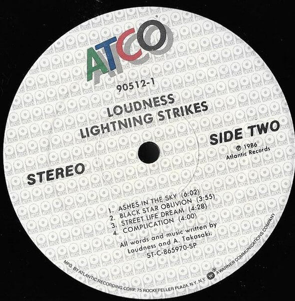 Lightning Strikes LP US Edition - LOUDNESS | vkgy (ブイケージ)
