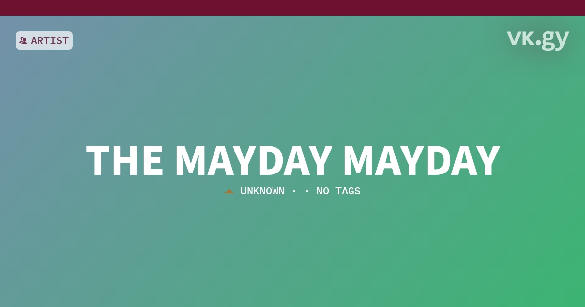 THE MAYDAY MAYDAY profile | THE MAYDAY MAYDAYプロフィール | vkgy (ブイケージ)