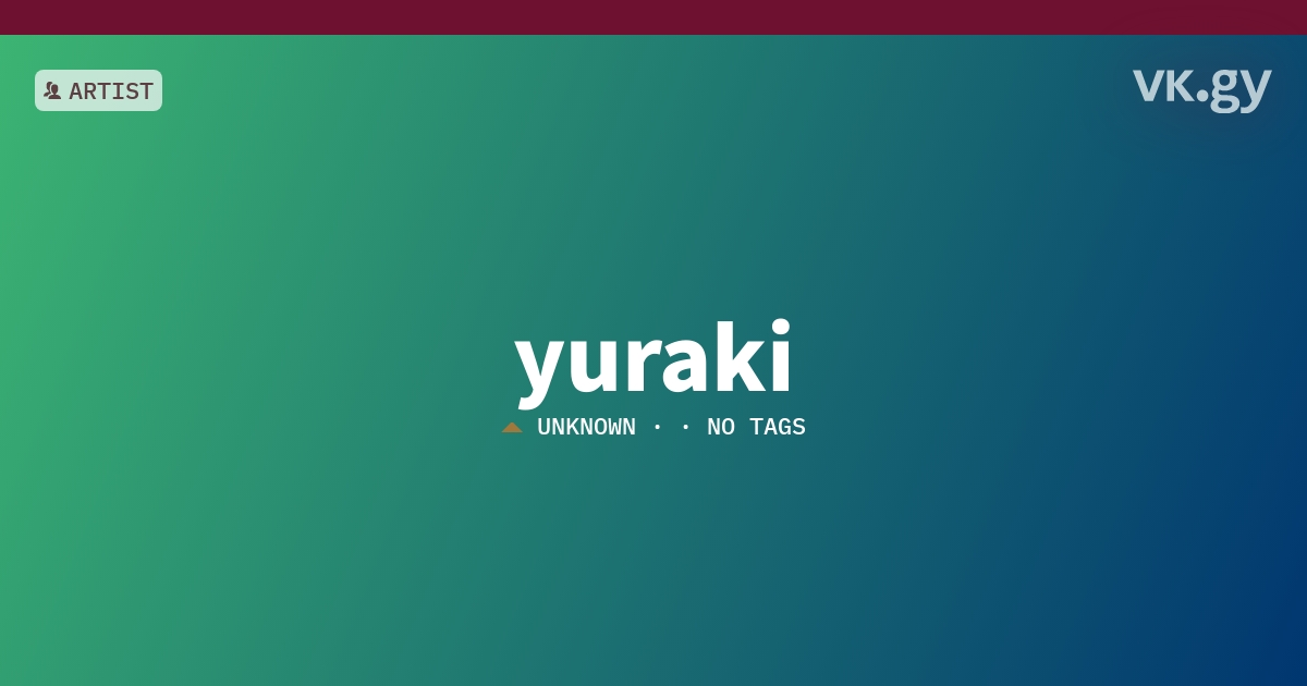 yuraki profile | yurakiプロフィール | vkgy (ブイケージ)