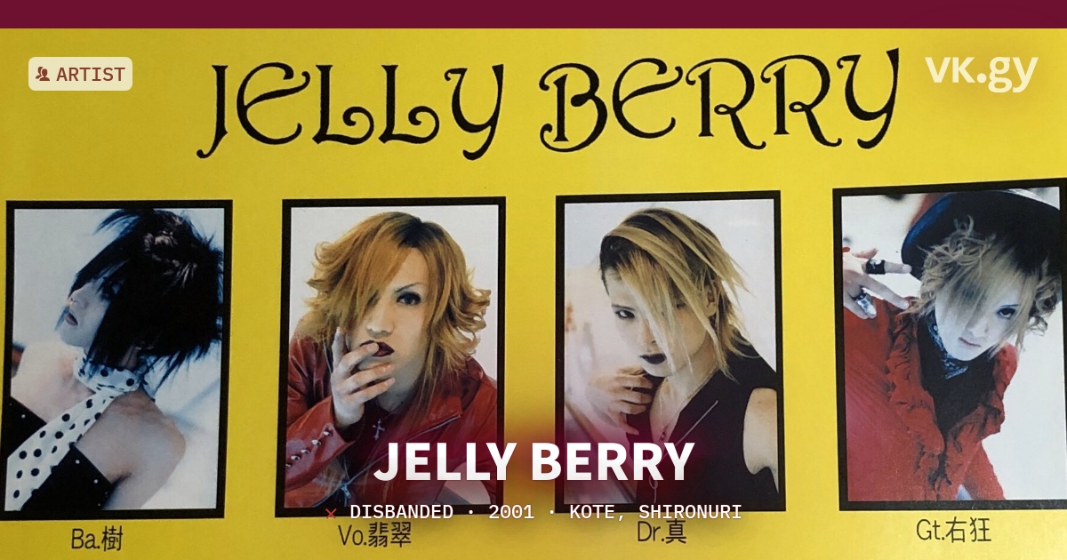 JELLY BERRY profile | JELLY BERRYプロフィール | vkgy (ブイケージ)