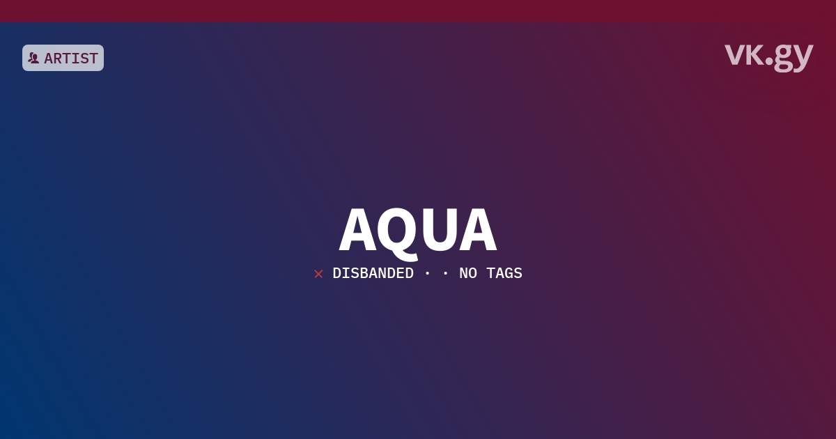 AQUA profile | AQUAプロフィール | vkgy (ブイケージ)