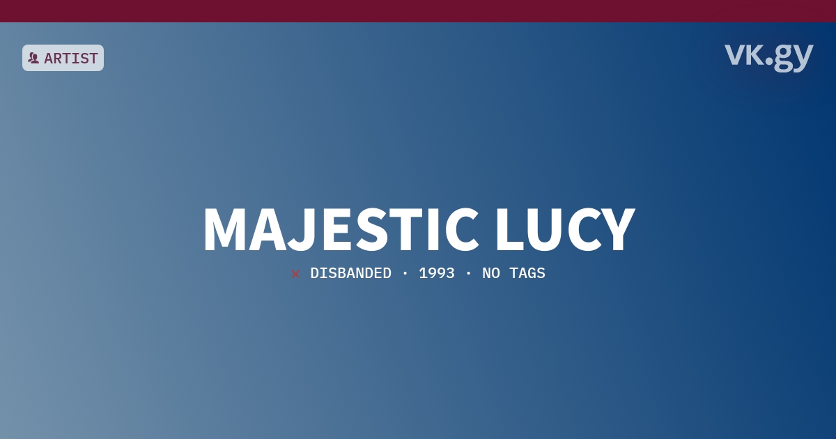 MAJESTIC RUCY profile | MAJESTIC RUCYプロフィール | vkgy (ブイケージ)