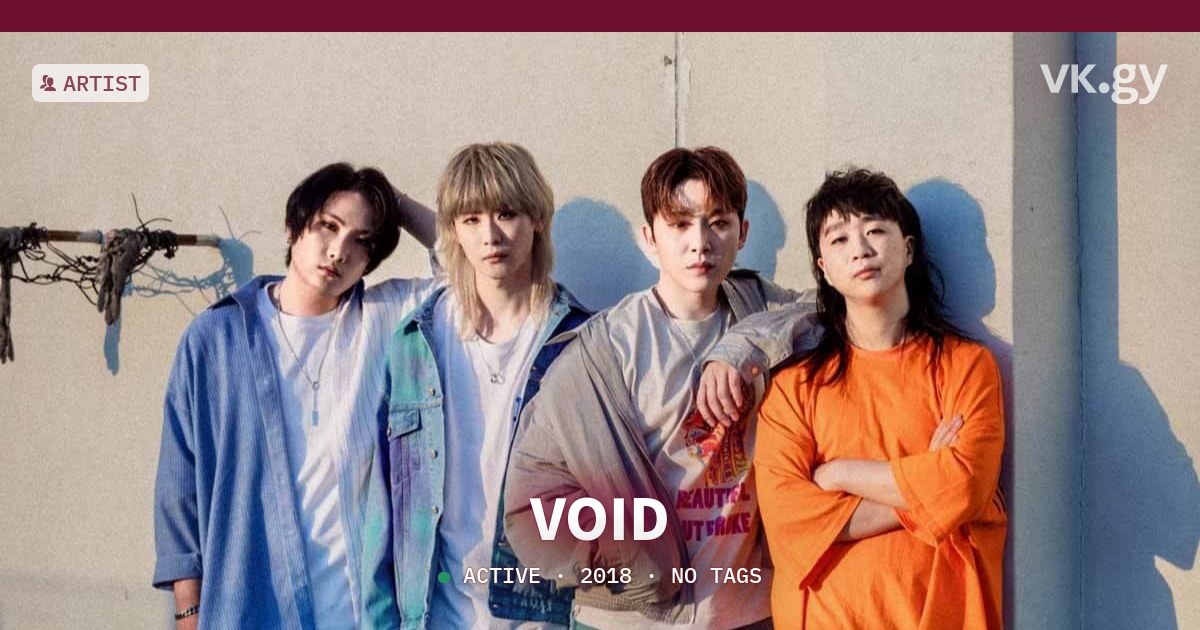 VOID profile | VOIDプロフィール | vkgy (ブイケージ)